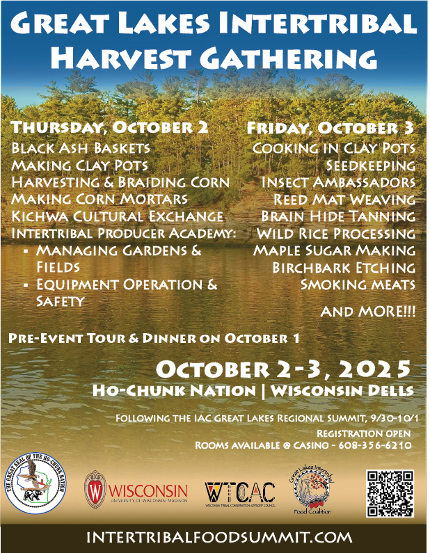 Great Lakes Intertribal Harvest Gathering – October 2-3, 2025 ...